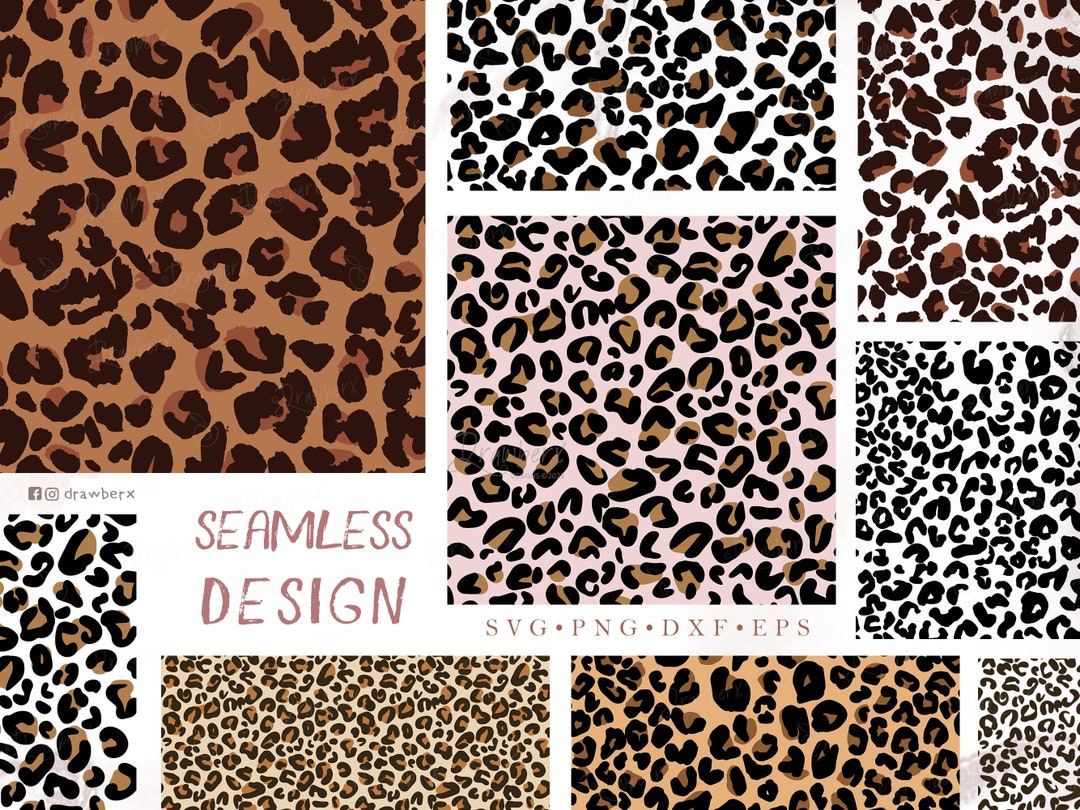 Leopard Print Svg, Seamless Design, Layered Svg Leopard Spots / Svg ...