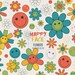 Retro Happy Face Svg, Daisy Face Flower, Hippie, Kindness, Retro ...