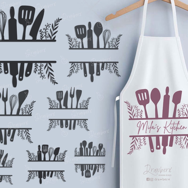 Kitchen Utensils Svg - Etsy