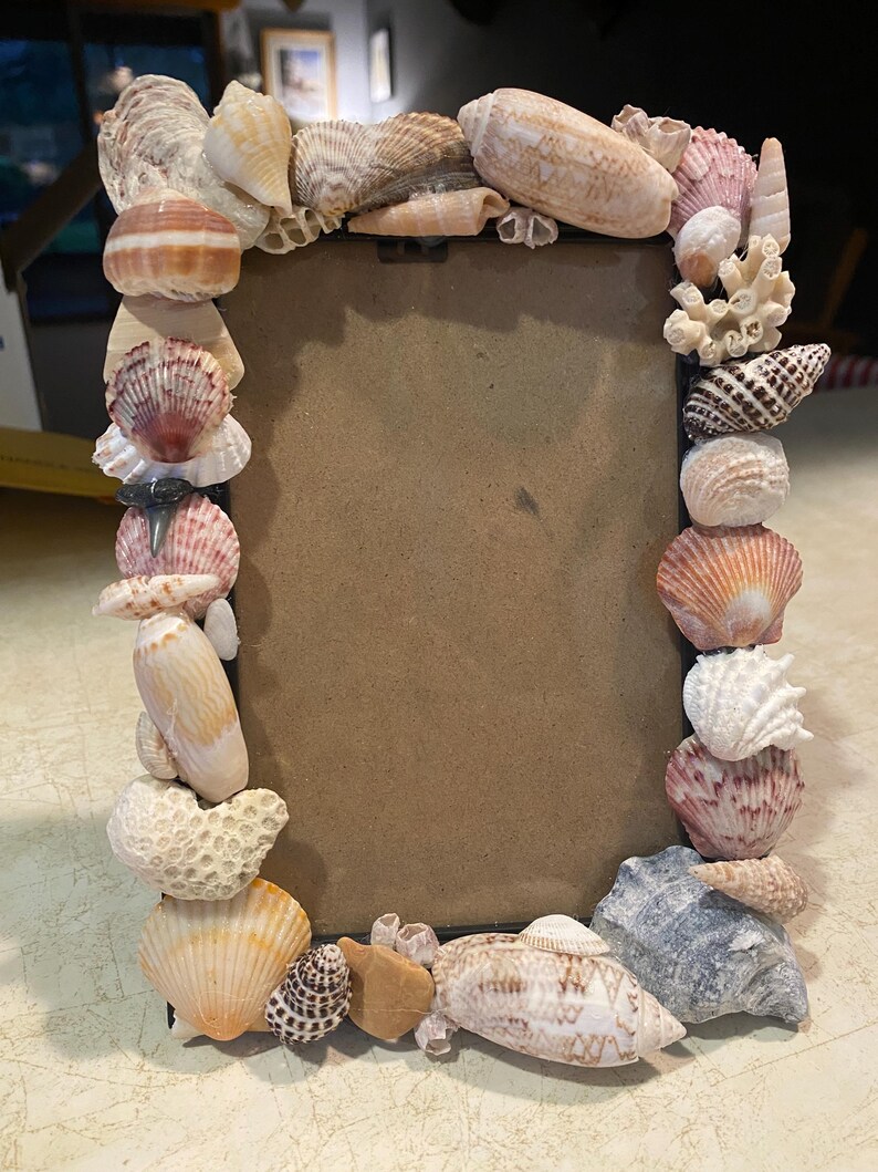 4x6 Seashell Photo Frame, Beach Gifts, Picture Frame, Mermaid Vibes ...