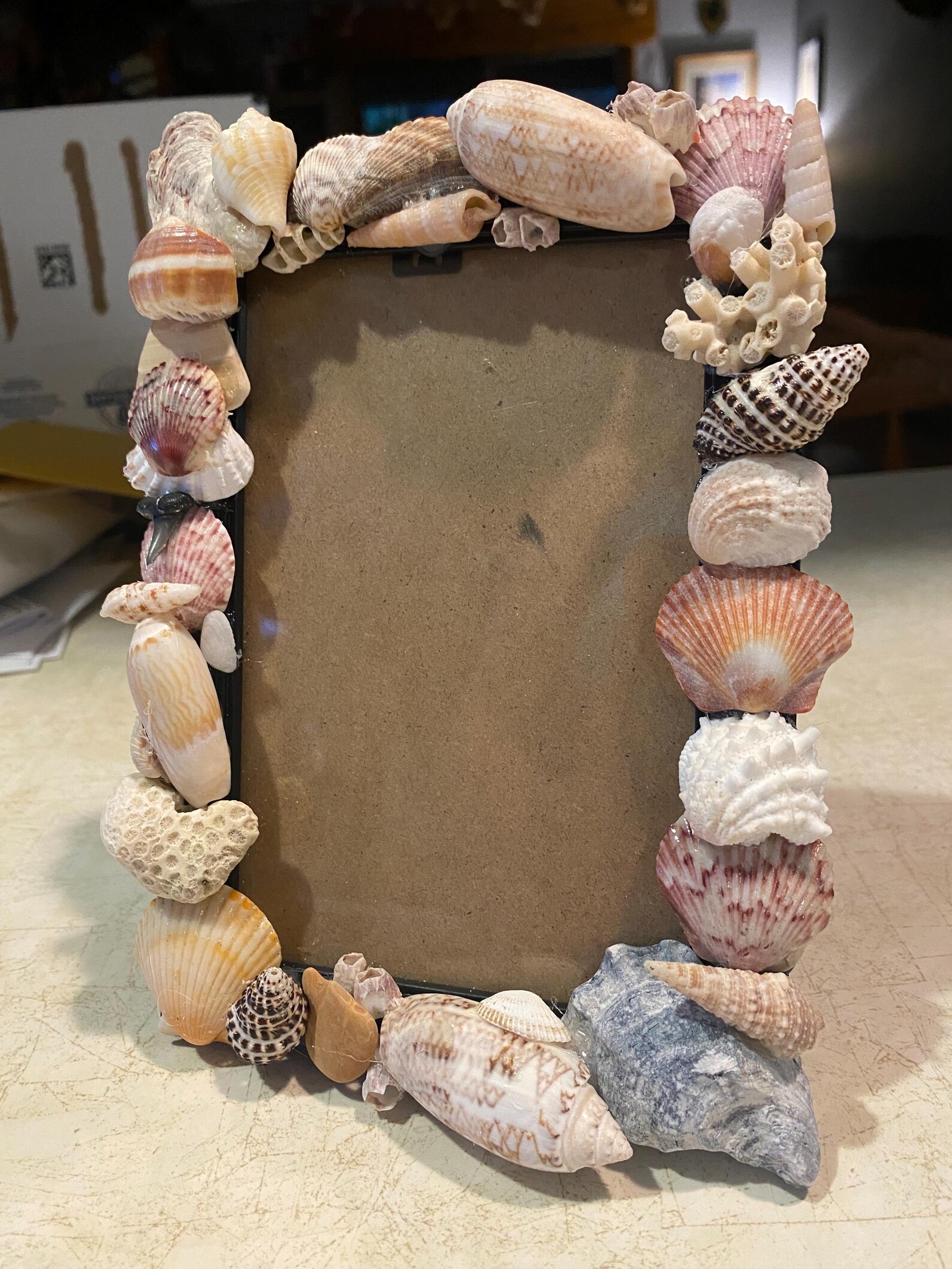4x6 Seashell Photo Frame, Beach Gifts, Picture Frame, Mermaid Vibes ...