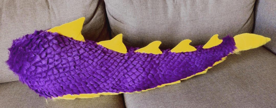 Spyro the Dragon Inspired Scaled Wearable Tail for Costume and Cosplay ...