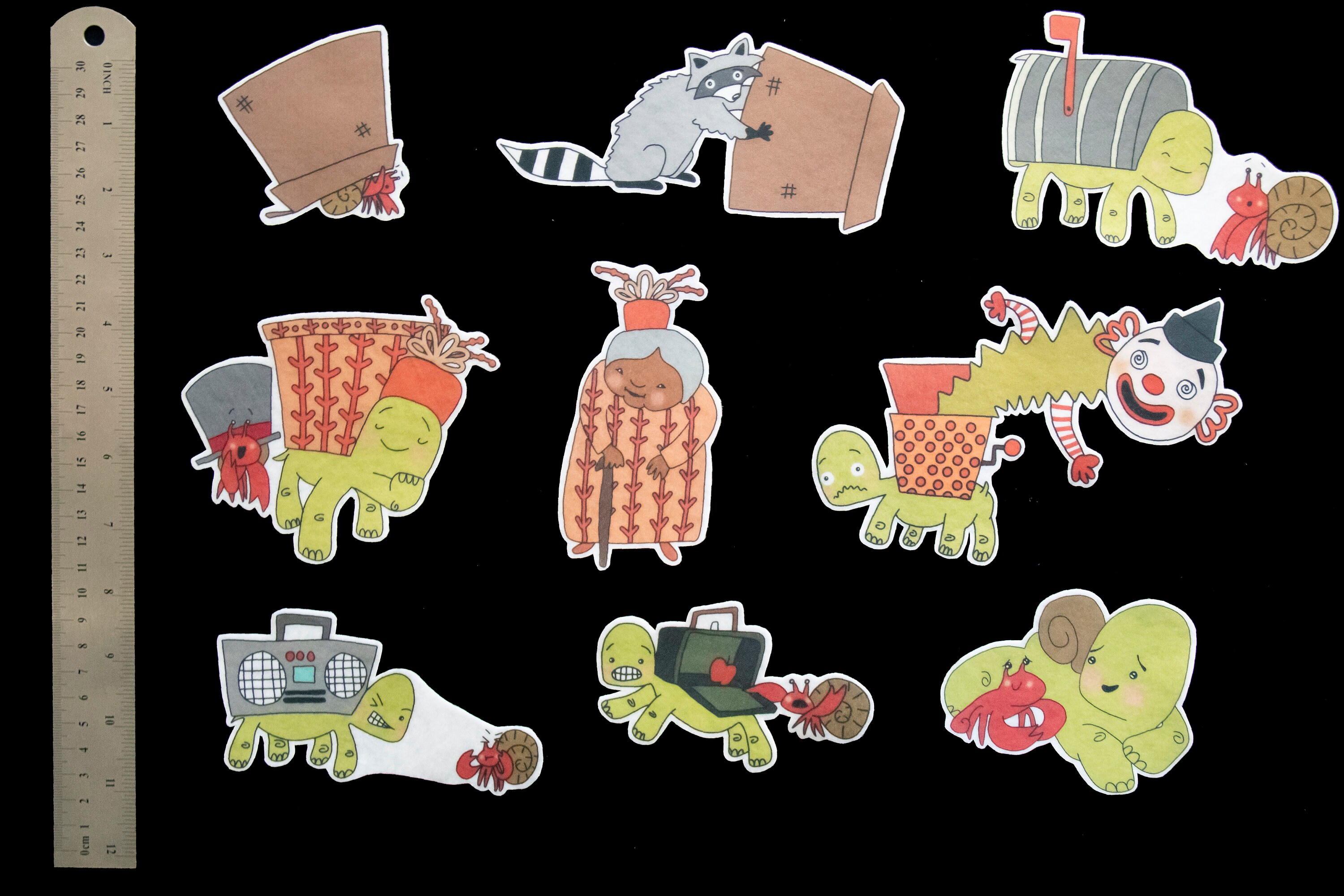 Pretend Play Toys & Games Toys The Box Turtle Felt Story Set etna.com.pe