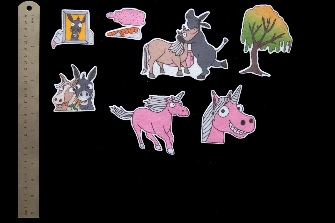 Thelma the Unicorn Felt Story Set | Etsy