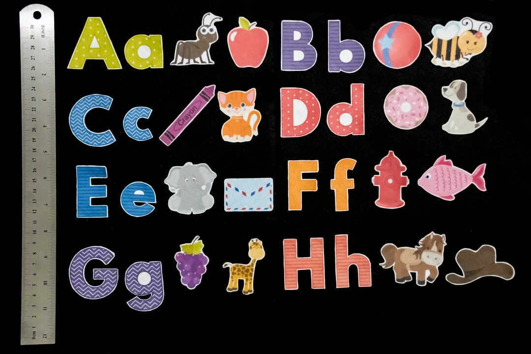 Alphabet Match up Felt Set deluxe - Etsy