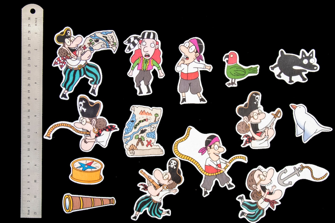 There Was an Old Pirate Who Swallowed A Map Felt Story Set - Etsy