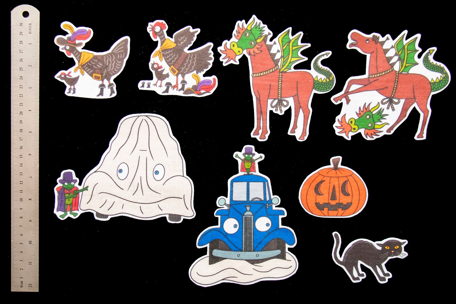 Little Blue Truck's Halloween Felt Story Set - Etsy