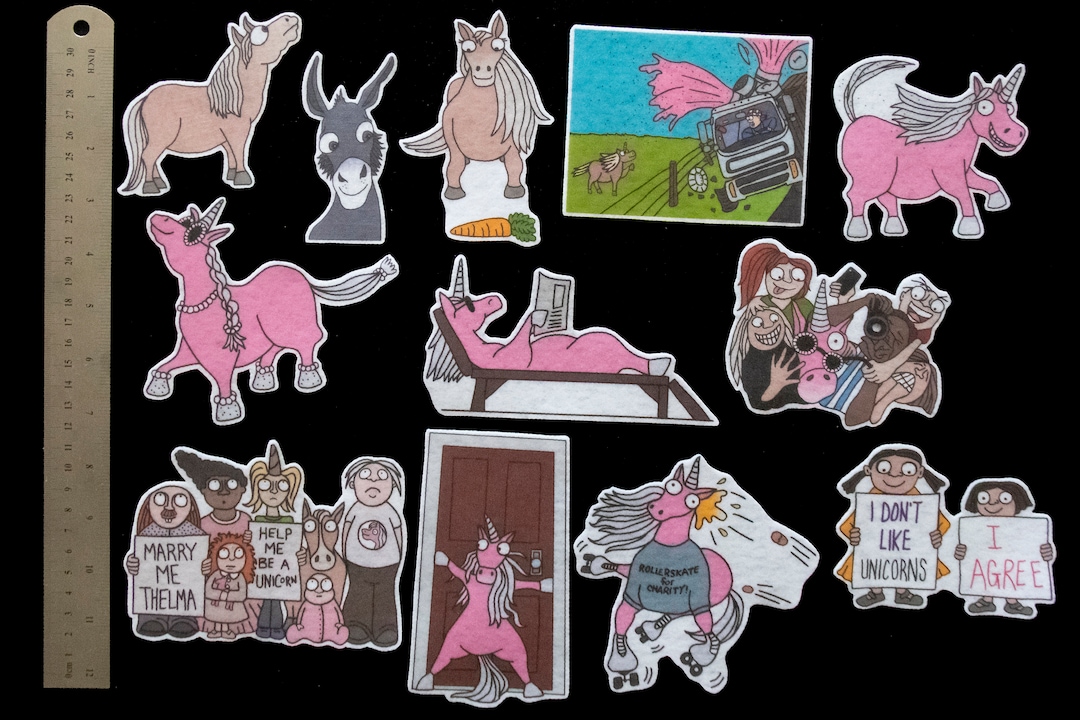 Thelma the Unicorn Felt Story Set - Etsy Australia