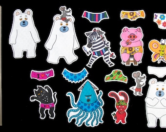 Polar Bears Underwear Guessing Game Felt Story. Winter Resource Childs ...