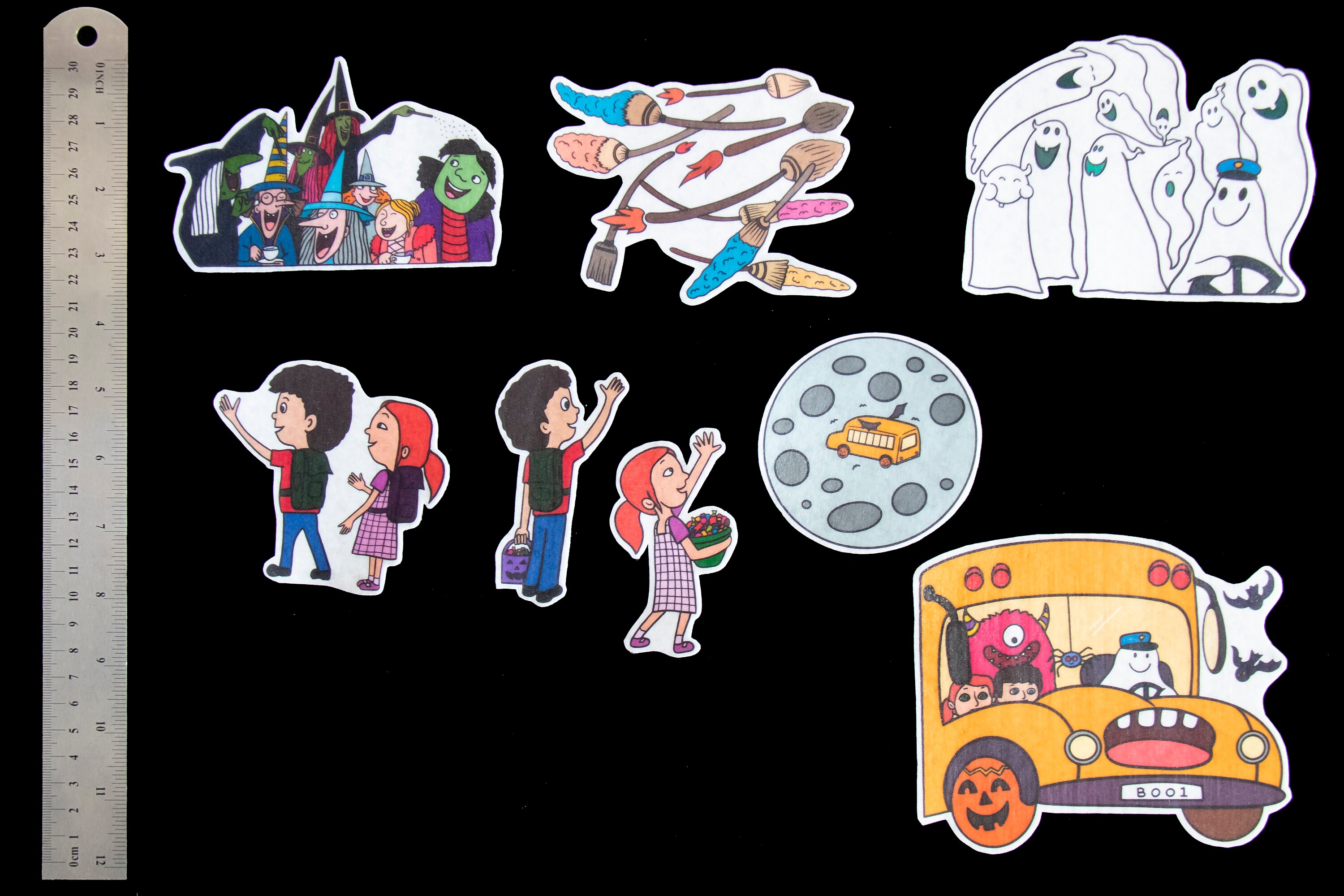 Spooky Wheels on the Bus Felt Story Set - Etsy Canada