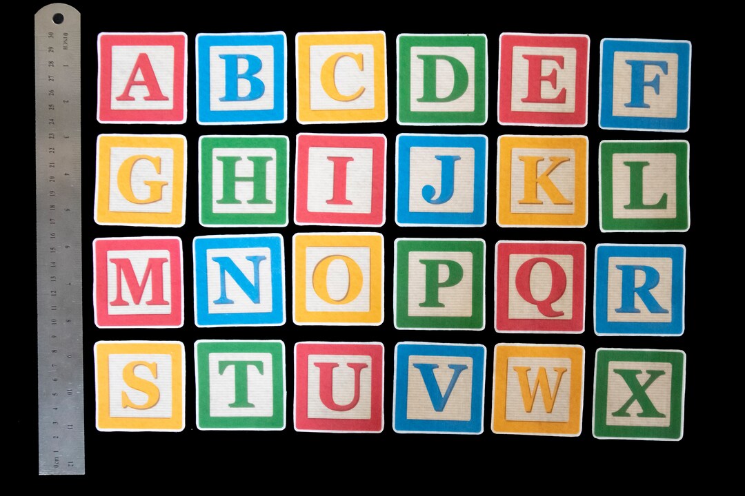 ABC Blocks Felt Set - Etsy