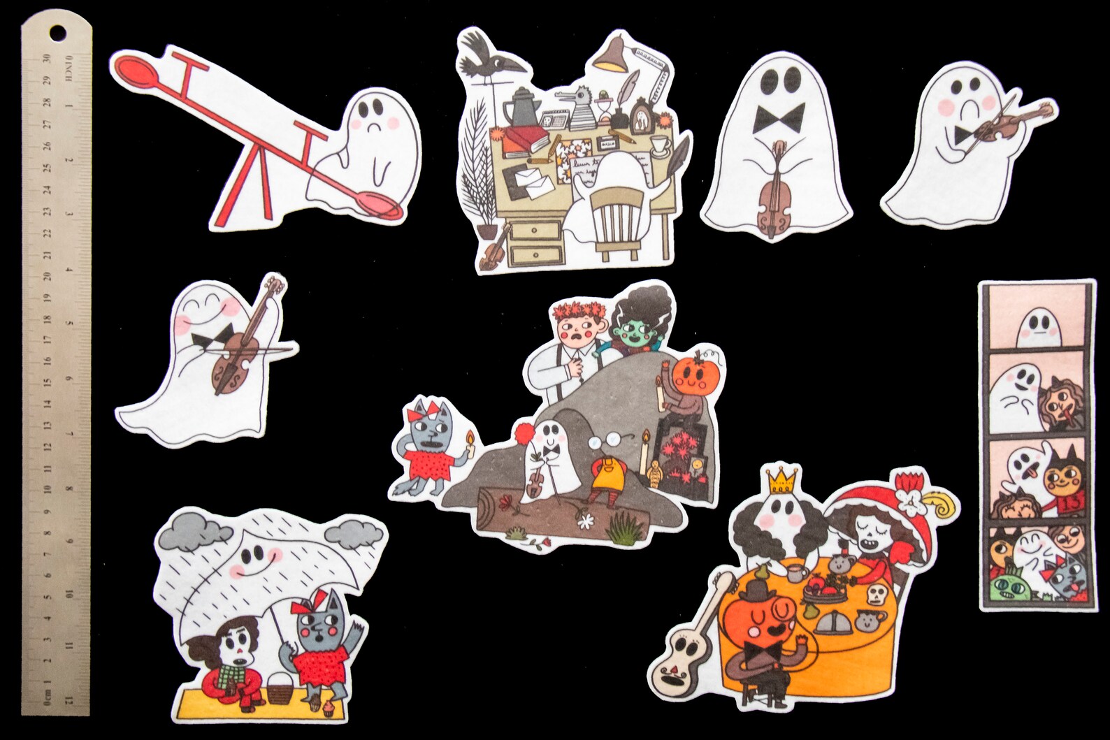 Gustavo the Shy Ghost Felt Story Set - Etsy