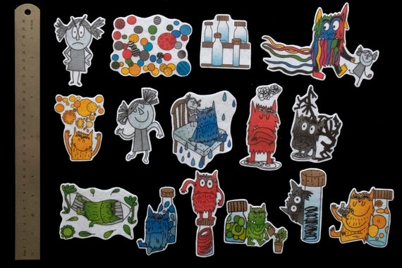 The Color Monster Felt Story Set - Etsy
