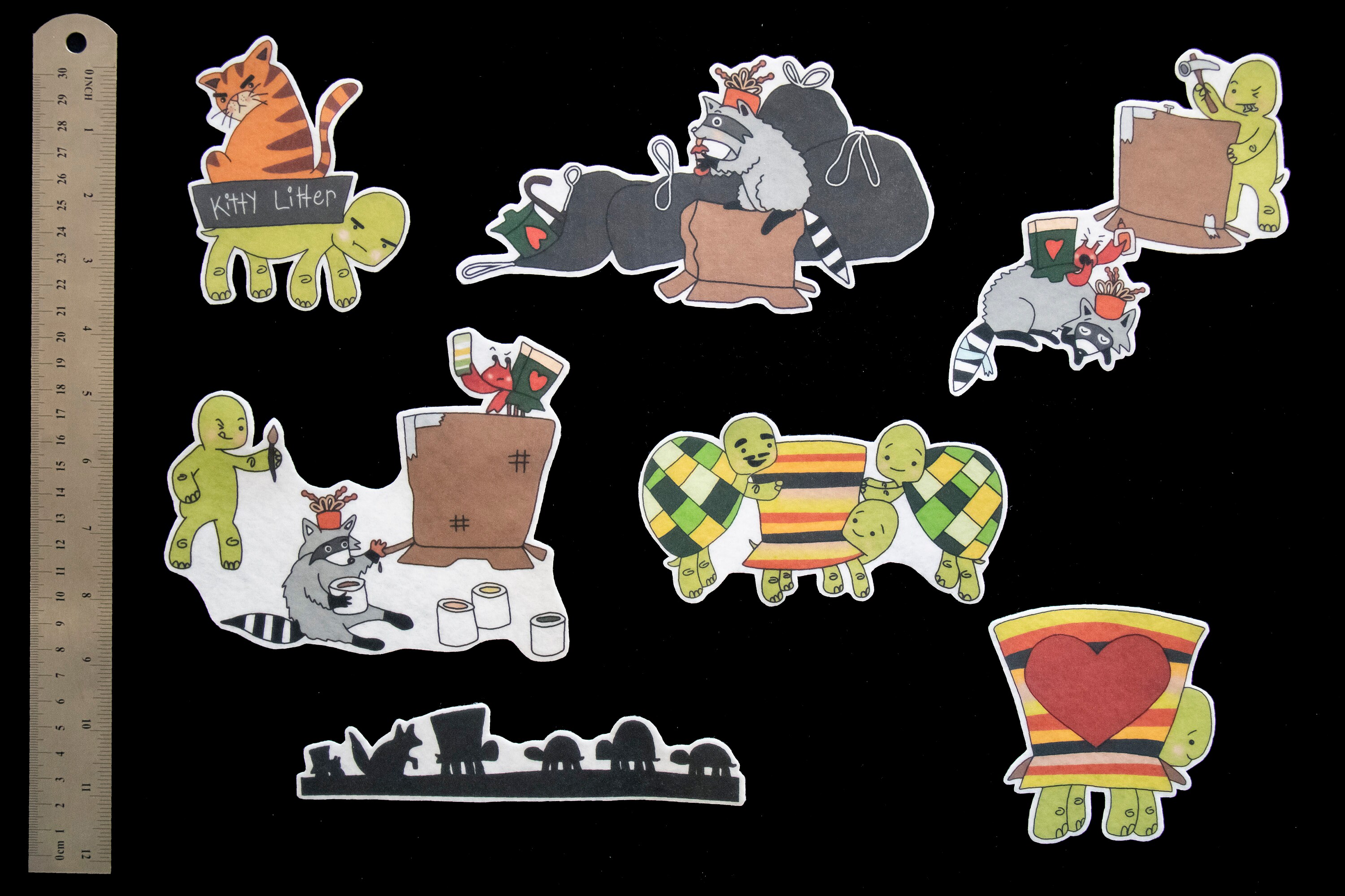 Pretend Play Toys & Games Toys The Box Turtle Felt Story Set etna.com.pe