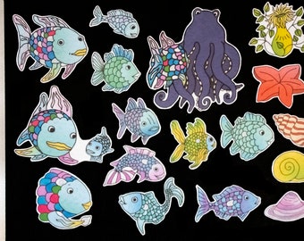 Rainbow Fish Felt Story / 'the Rainbow Fish' Story Flannel Board Set ...