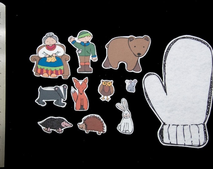 The Mitten Felt Story Set - Etsy