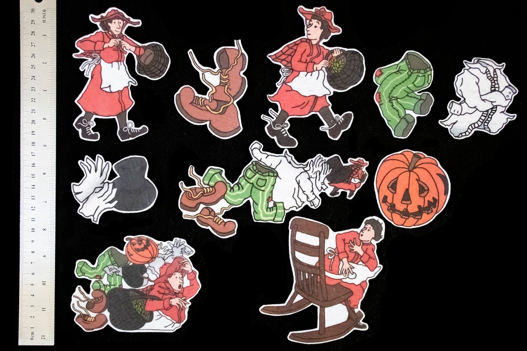 The Little Old Lady Who Wasn't Afraid of Anything Felt Story Set - Etsy