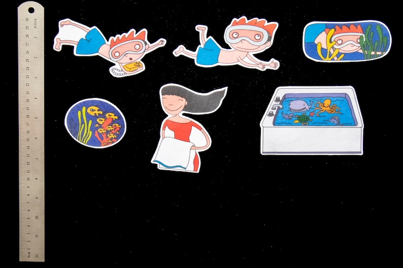 Way Down Deep in the Deep Blue Sea Felt Story Set - Etsy