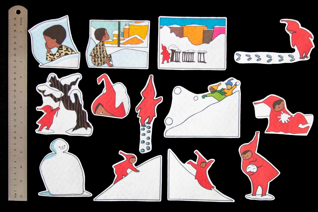 The Snowy Day Felt Story Set - Etsy