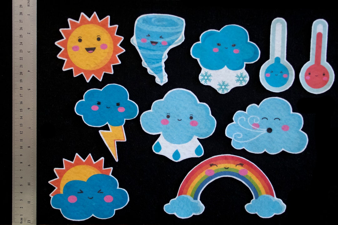 Weather Felt Set - Etsy