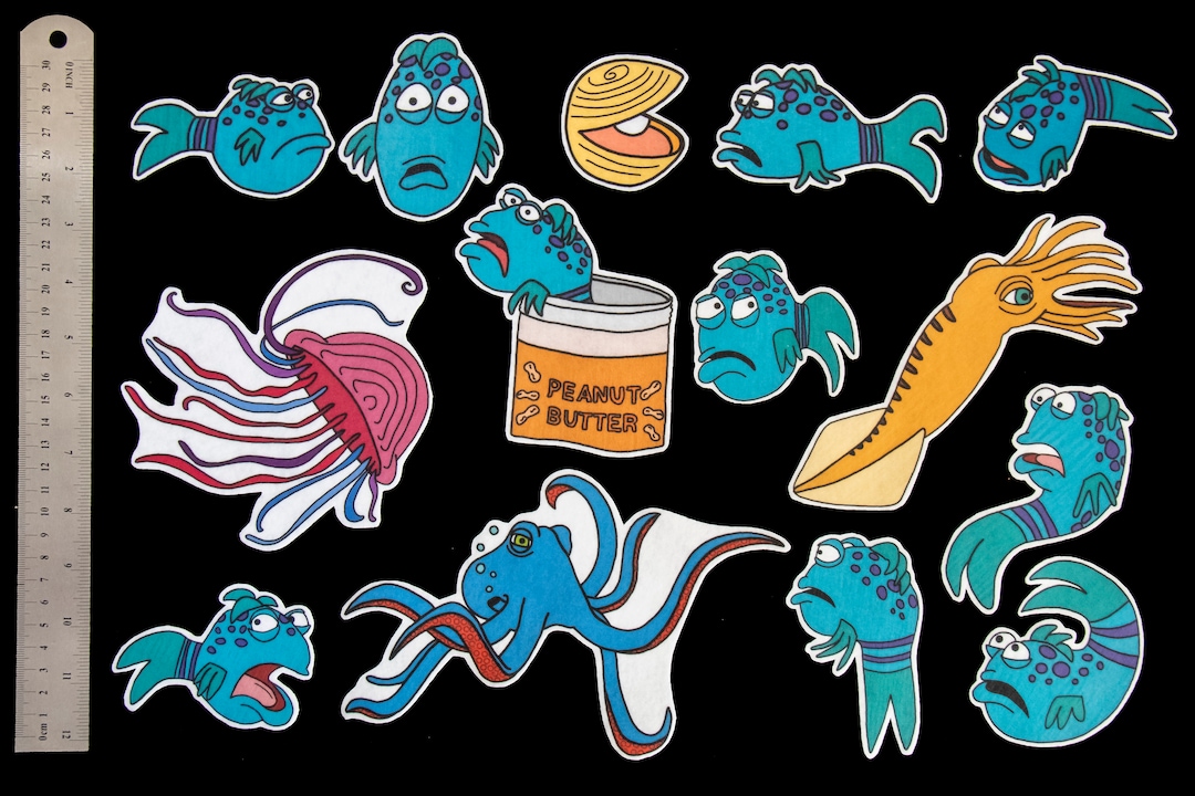 Pout Pout Fish Felt Story Set - Etsy