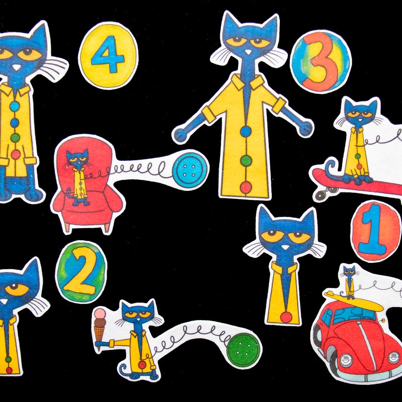 Pete the Cat Buttons - Etsy
