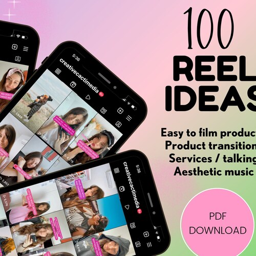 100 Reel Ideas | Etsy