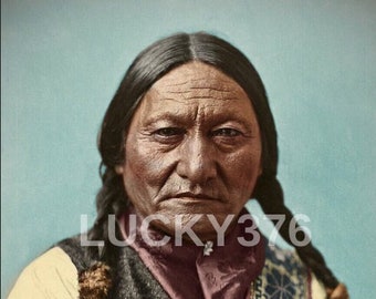 Sitting Bull Portrait 1881 Print Poster - Etsy