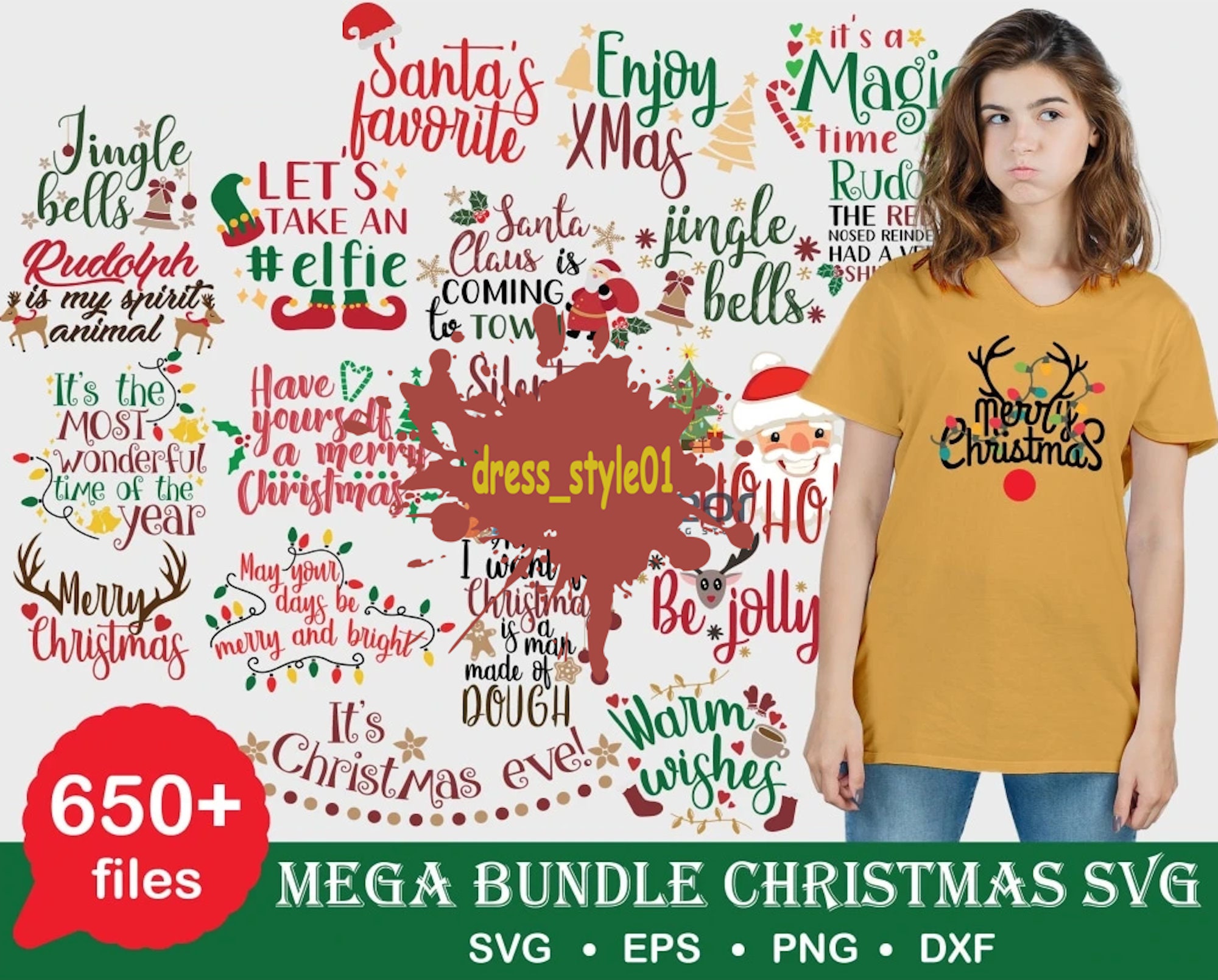 Christmas Designs SVG Mega Bundle for Cricut (digital Download) - Etsy