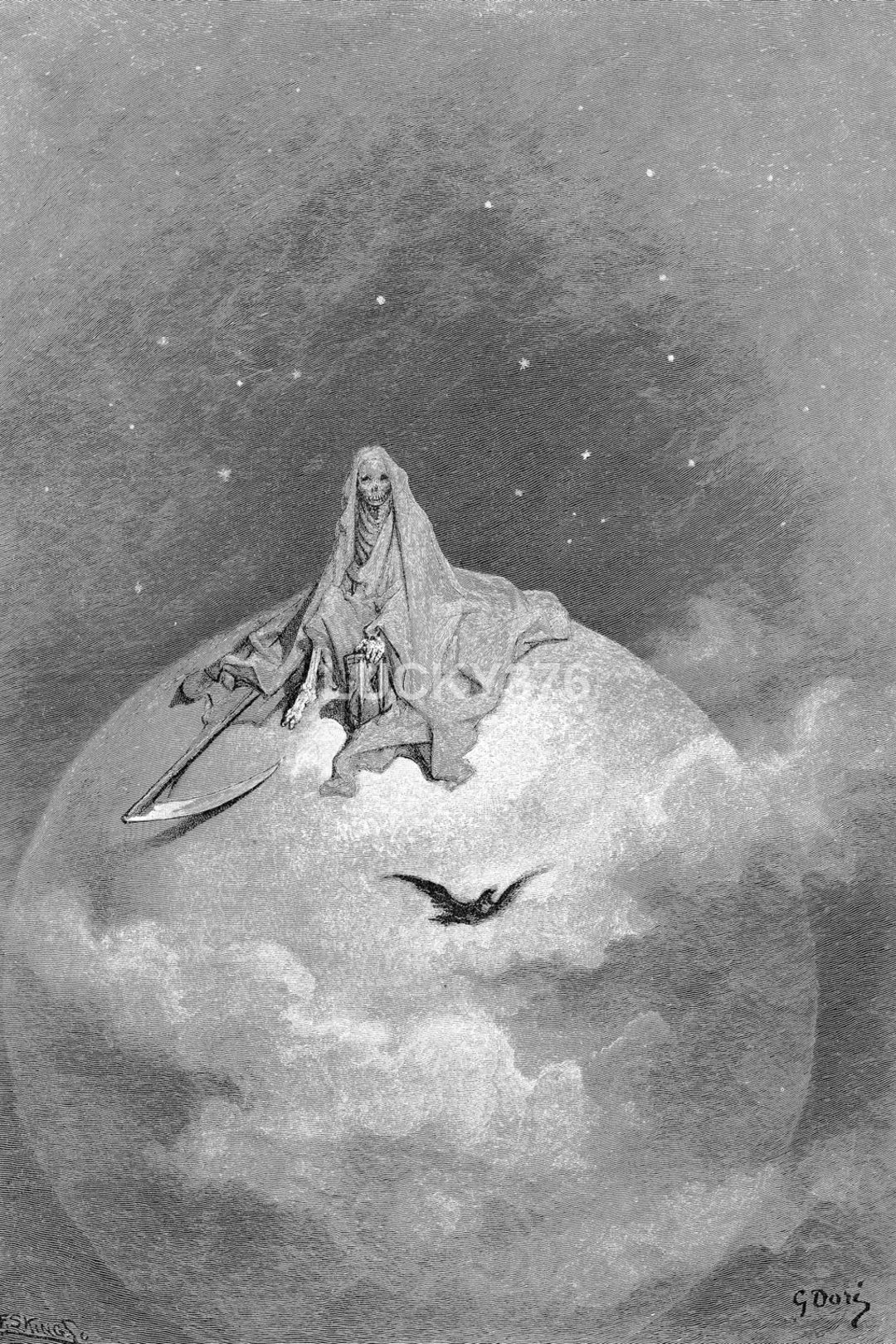 The Raven. Gustave Dore - Etsy