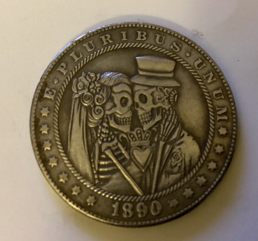 1890 Cc Day of the Dead Hobo Dollar Coin Novelty Not Real for ...