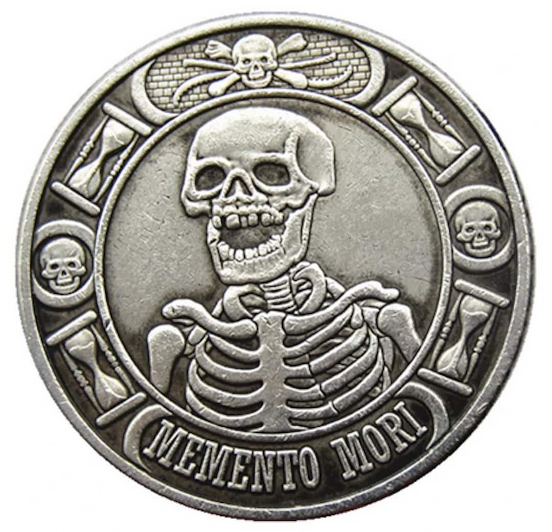Memento Mori Coin/skeleton Coin. for Entertainment Only. - Etsy