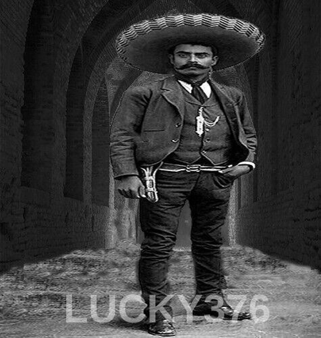 Emiliano Zapata Black/white Digital Photo - Etsy