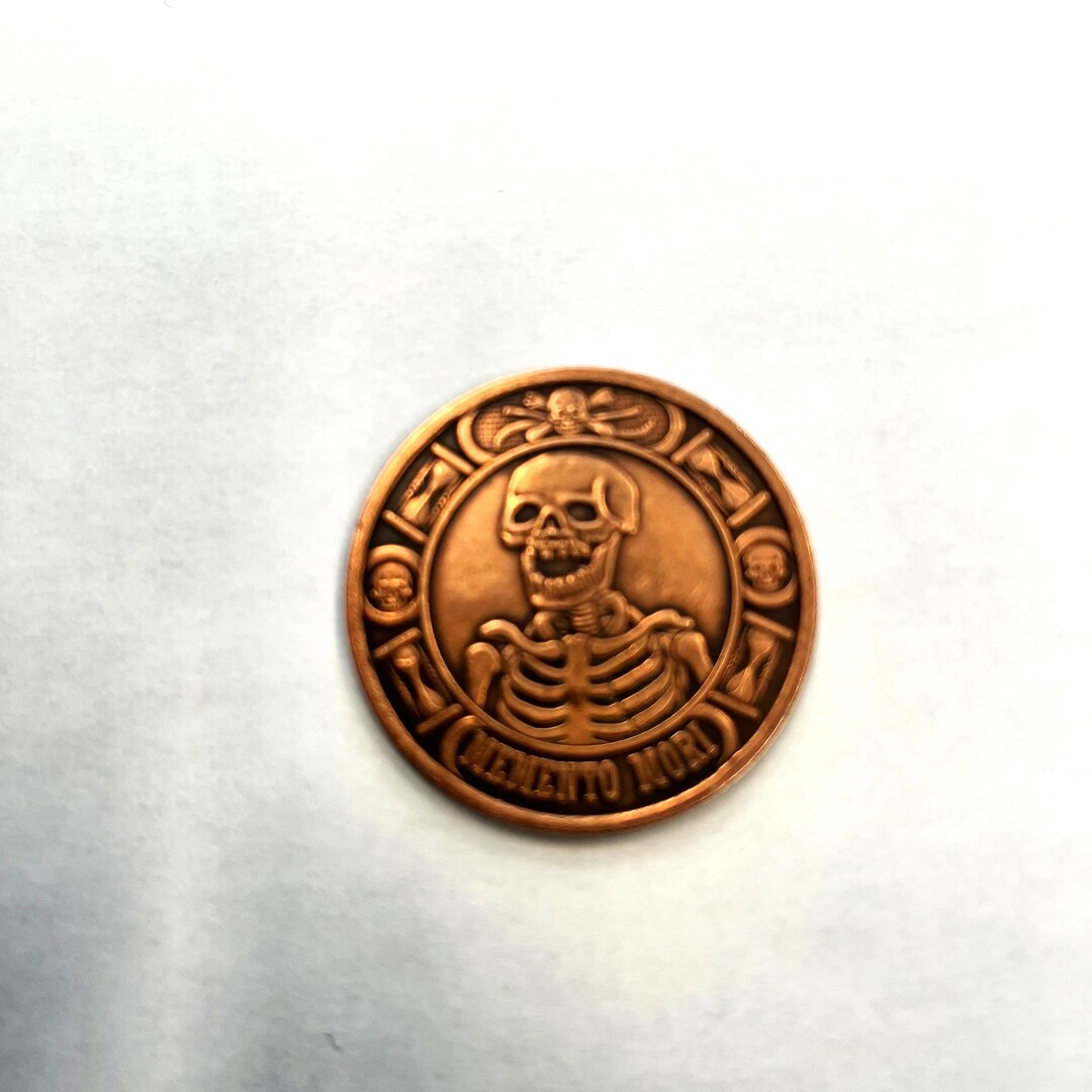 Memento Mori Coin/skeleton Coin. for Entertainment Only. - Etsy