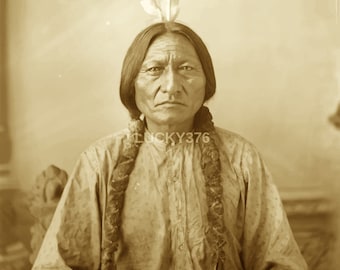 Sitting Bull Portrait 1881 Print Poster - Etsy