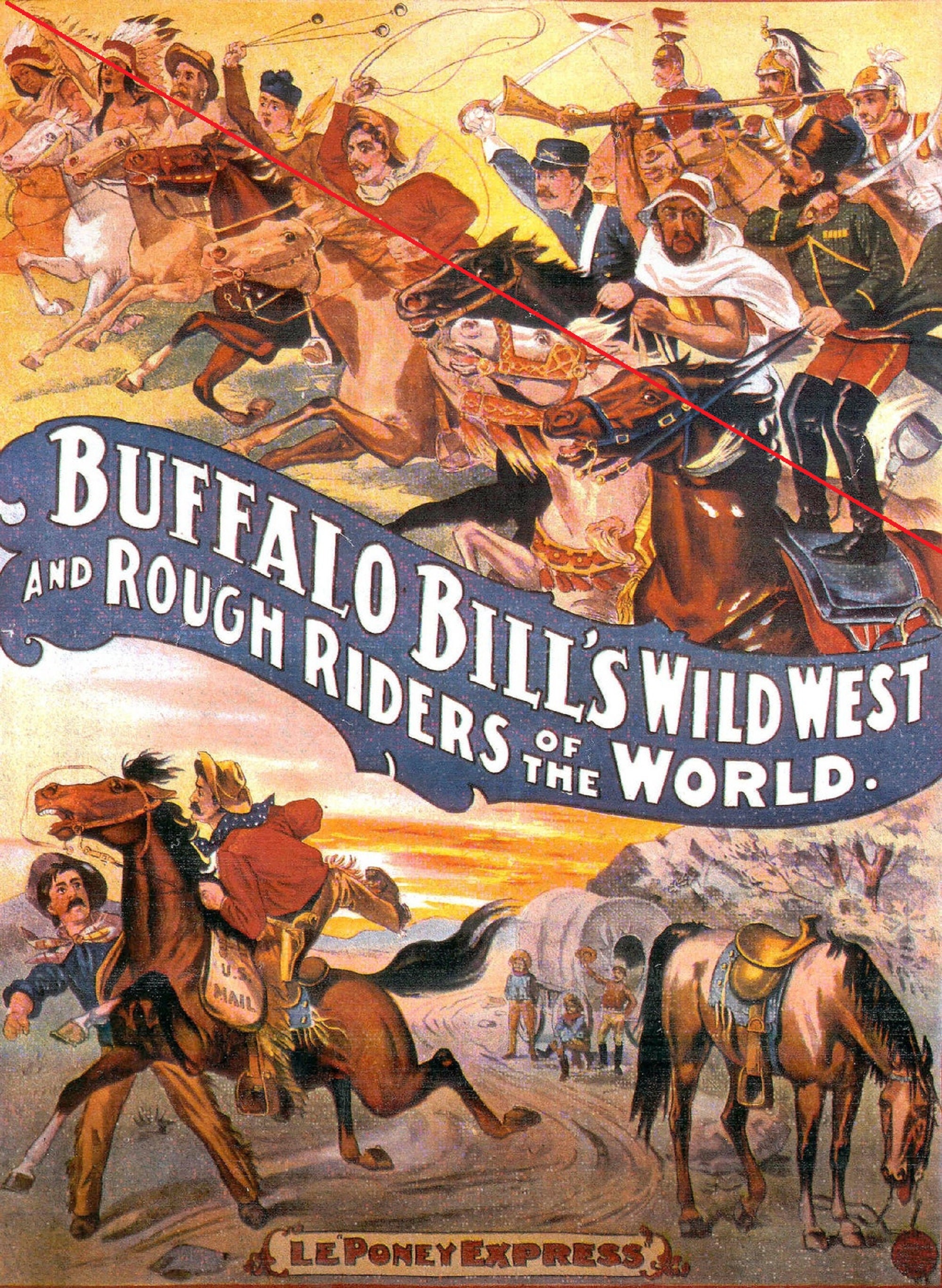 Pony Express Buffalo Bill Poster - Etsy