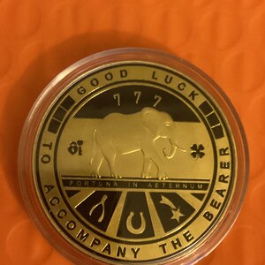 Lucky Four Leaf Clover Coin - Etsy