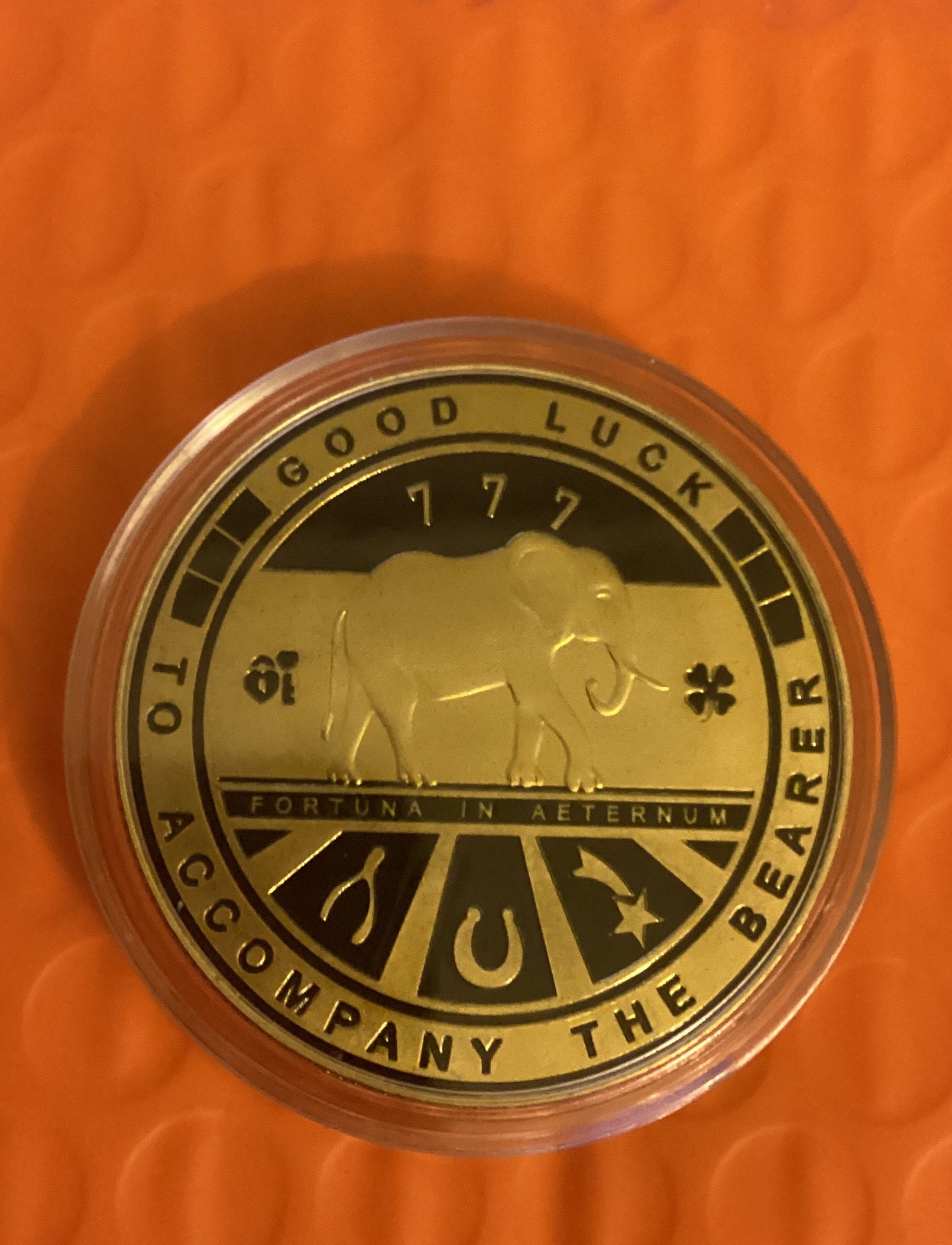 Lucky Four Leaf Clover Coin - Etsy