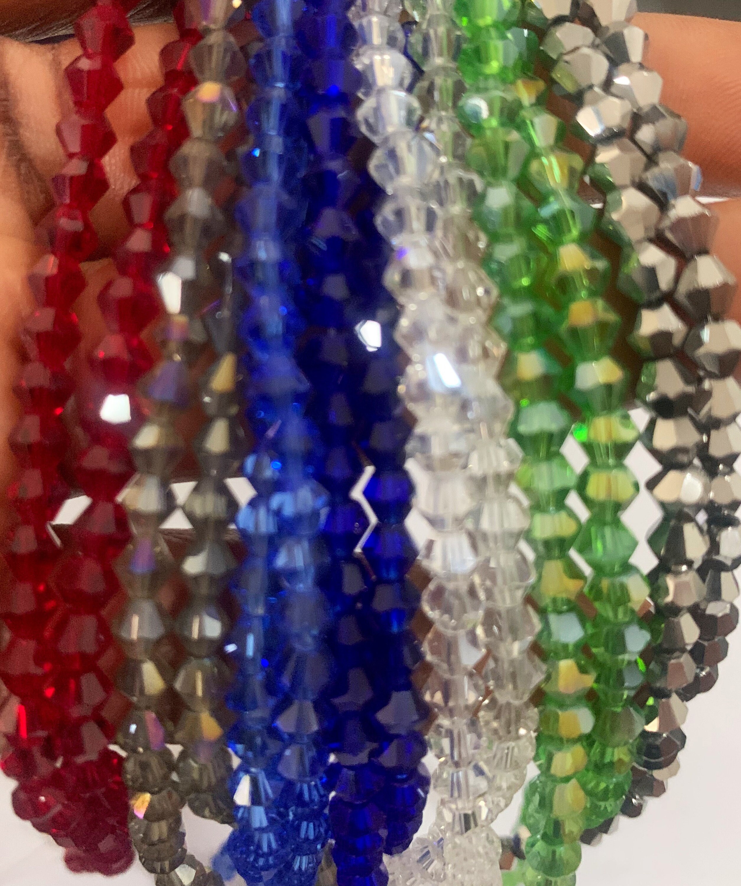 Bulk Crystals Bicones glass Crystal Bars | Etsy