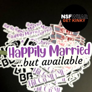 Hot Wife 5 Glossy Sticker Pack - Hotwife Swingers QOS Lifestyle Stag ...