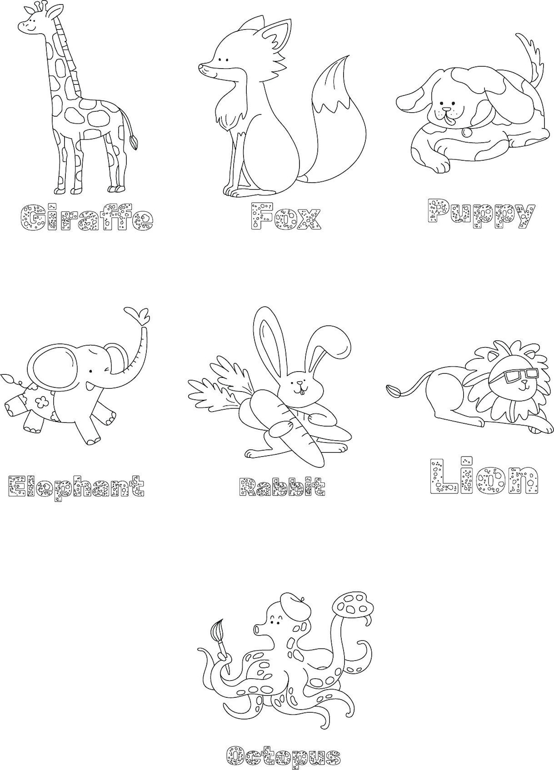 kids-coloring-page-vector-blank-printable-design-for-children-to-fill
