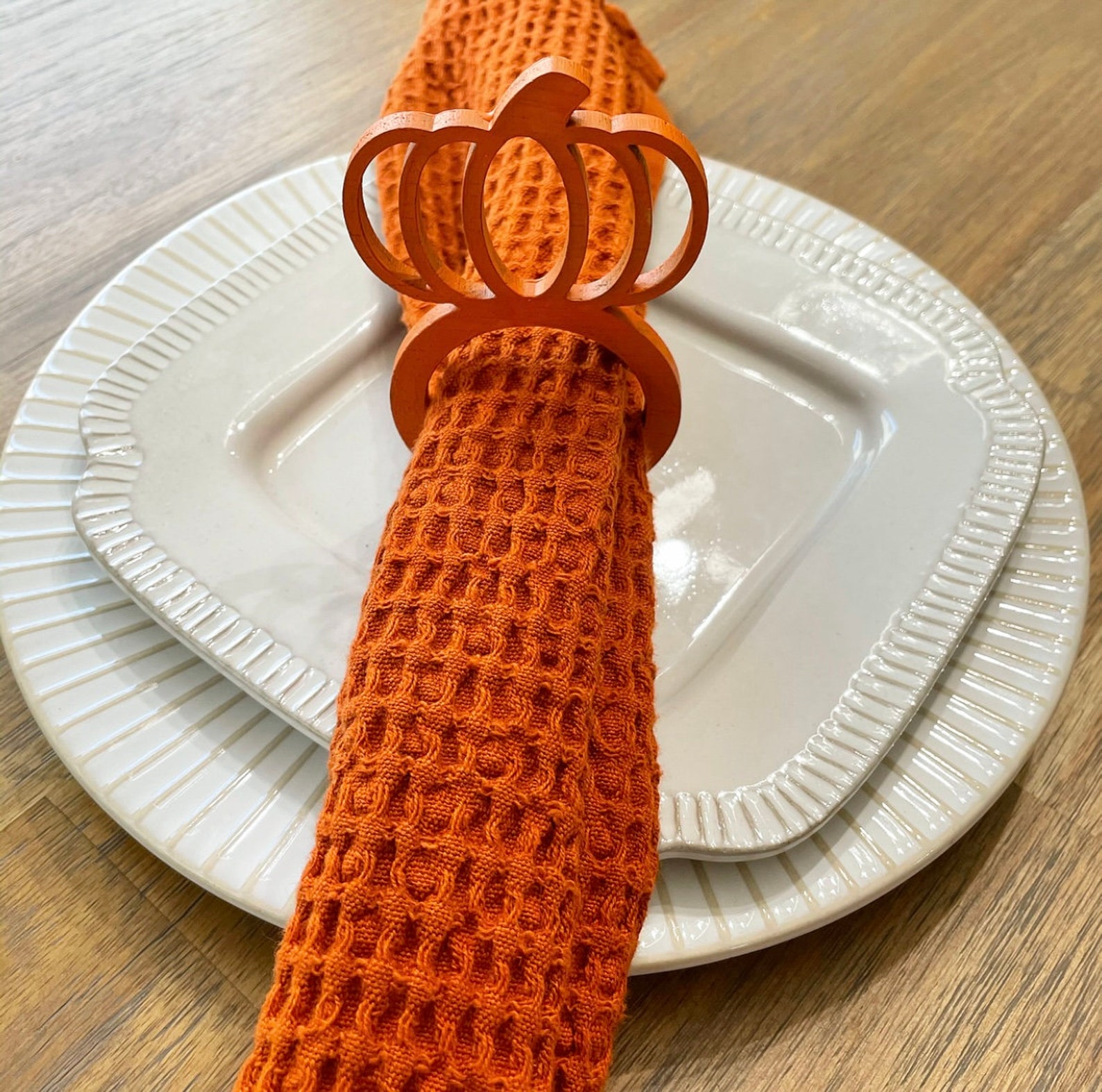 Pumpkin Napkin Rings, Fall Decor, Fall Table Decir, Pumpkin Decor ...