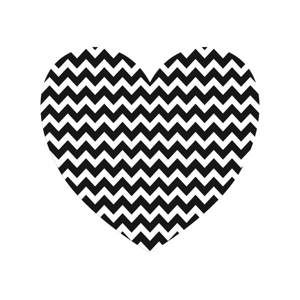 Chevron Heart - Etsy