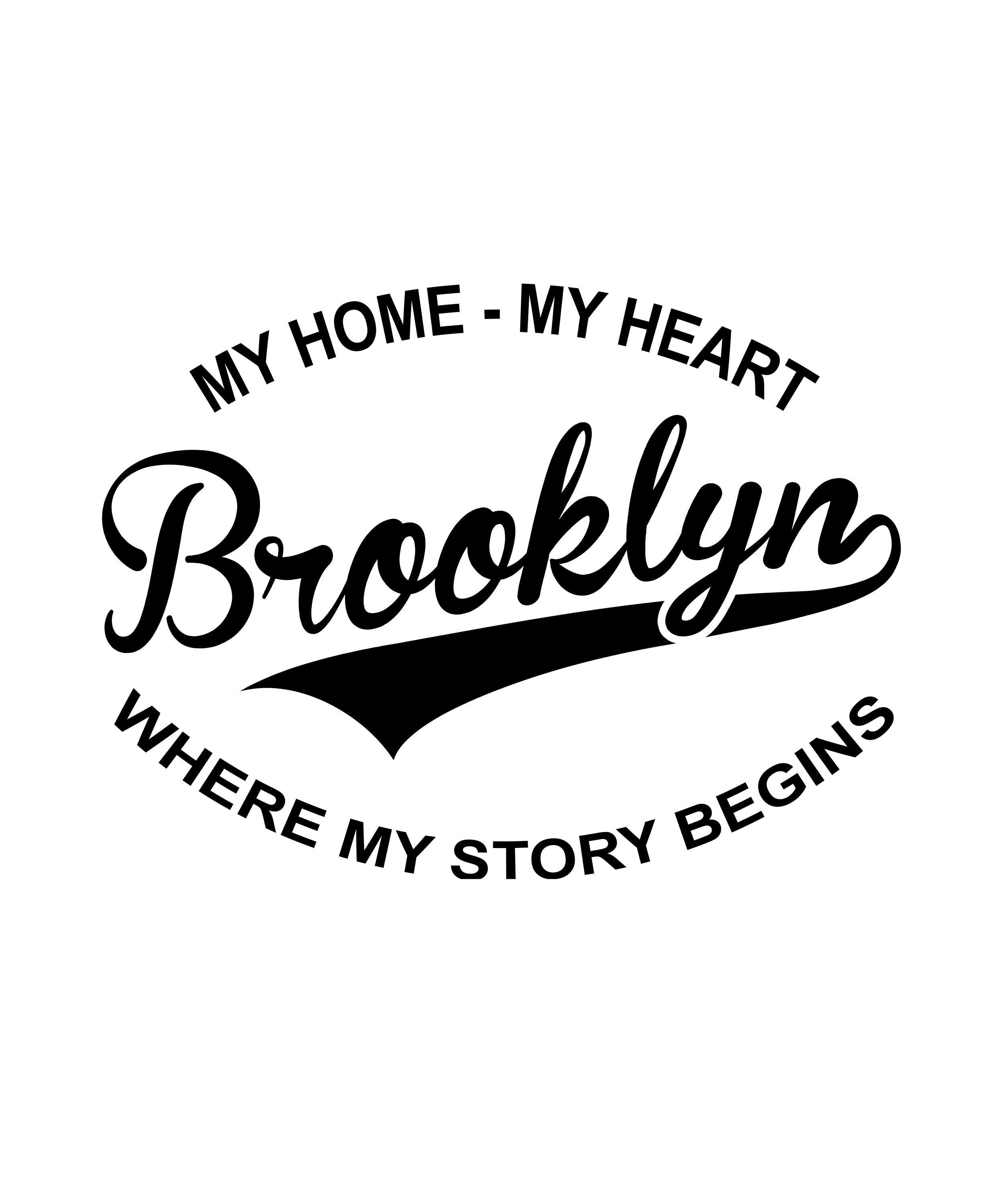 Brooklyn Svg Brooklyn New York Png T-shirt Design Brooklyn Png New York ...