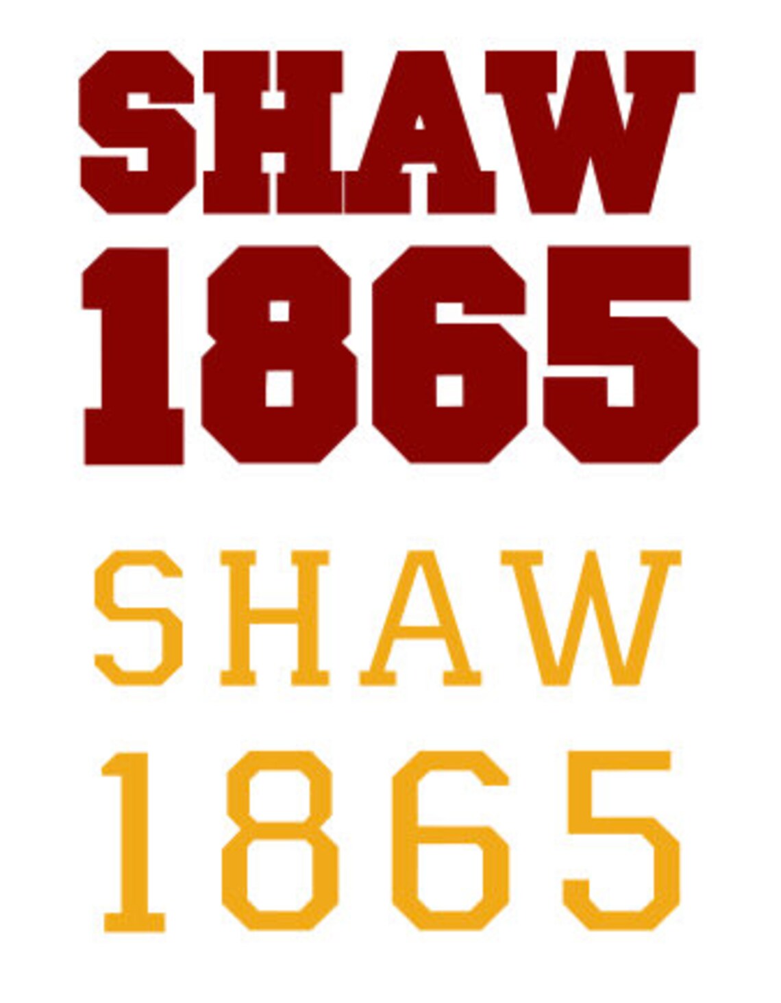 Shaw University Svg Shaw 1865 Svg Shaw Bears Svg HBCU - Etsy