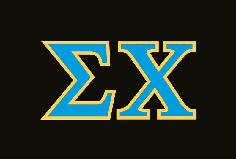 Sigma Chi Svg Sigma Chi Svg Greek Letters Svg Double Etsy