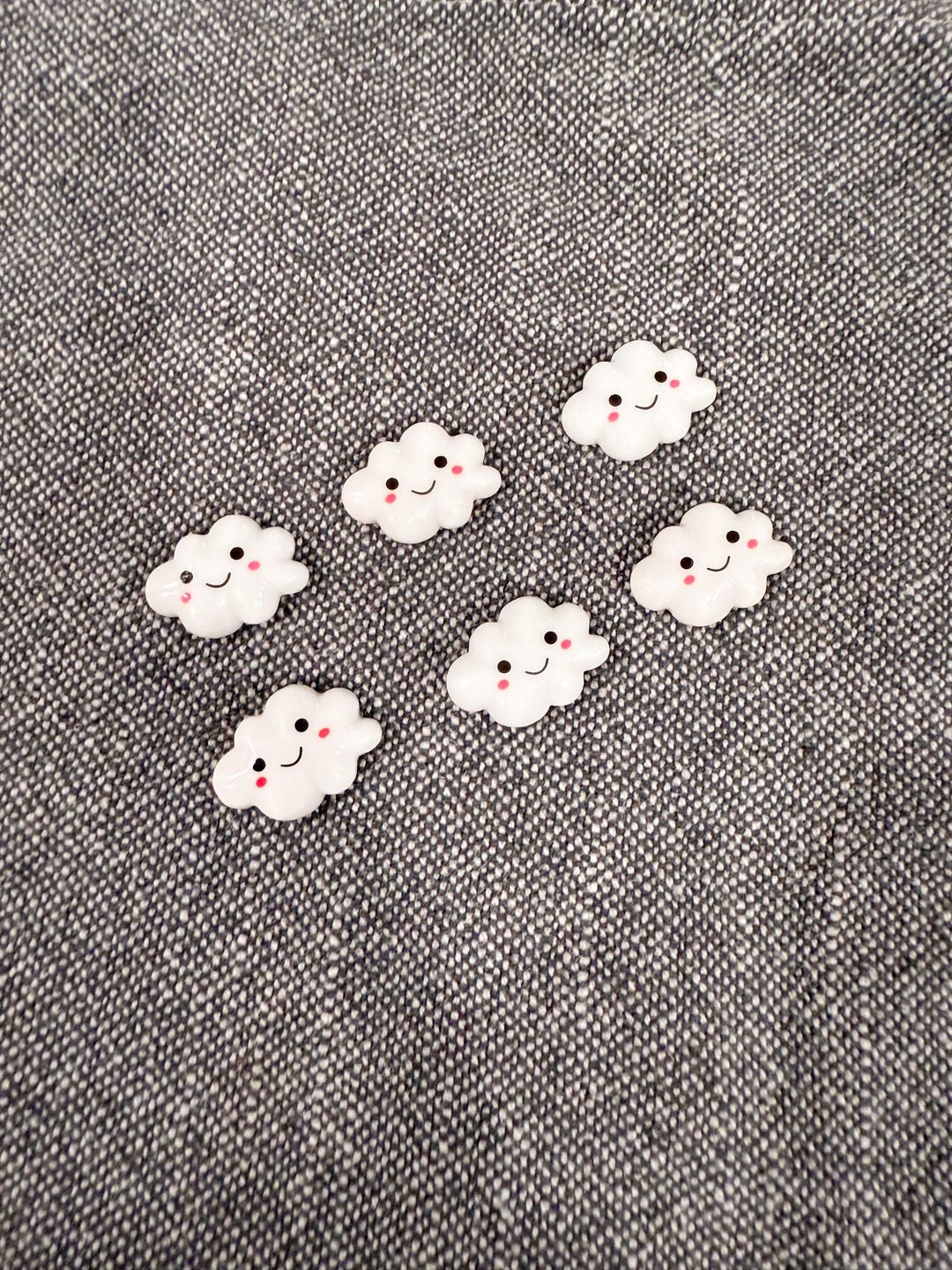 Set of 6 Mini Cloud Magnets, Small Refrigerator Magnets, Cute Office ...