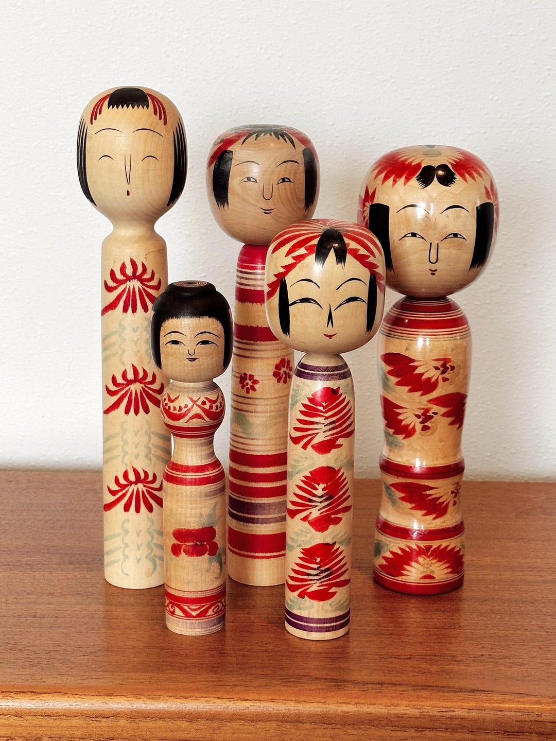 Kokeshi Dolls Japanese Vintage Sold Individually Folk Art - Etsy