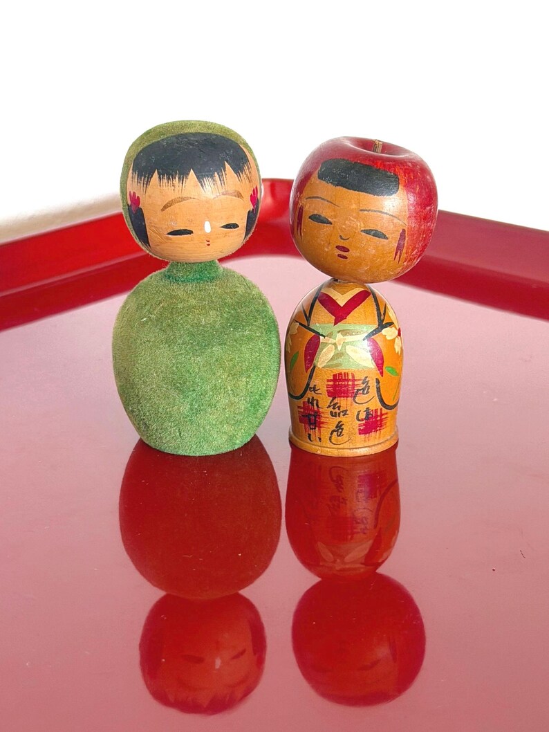 Mini Kokeshi Dolls Japanese Vintage Folk Art - Etsy