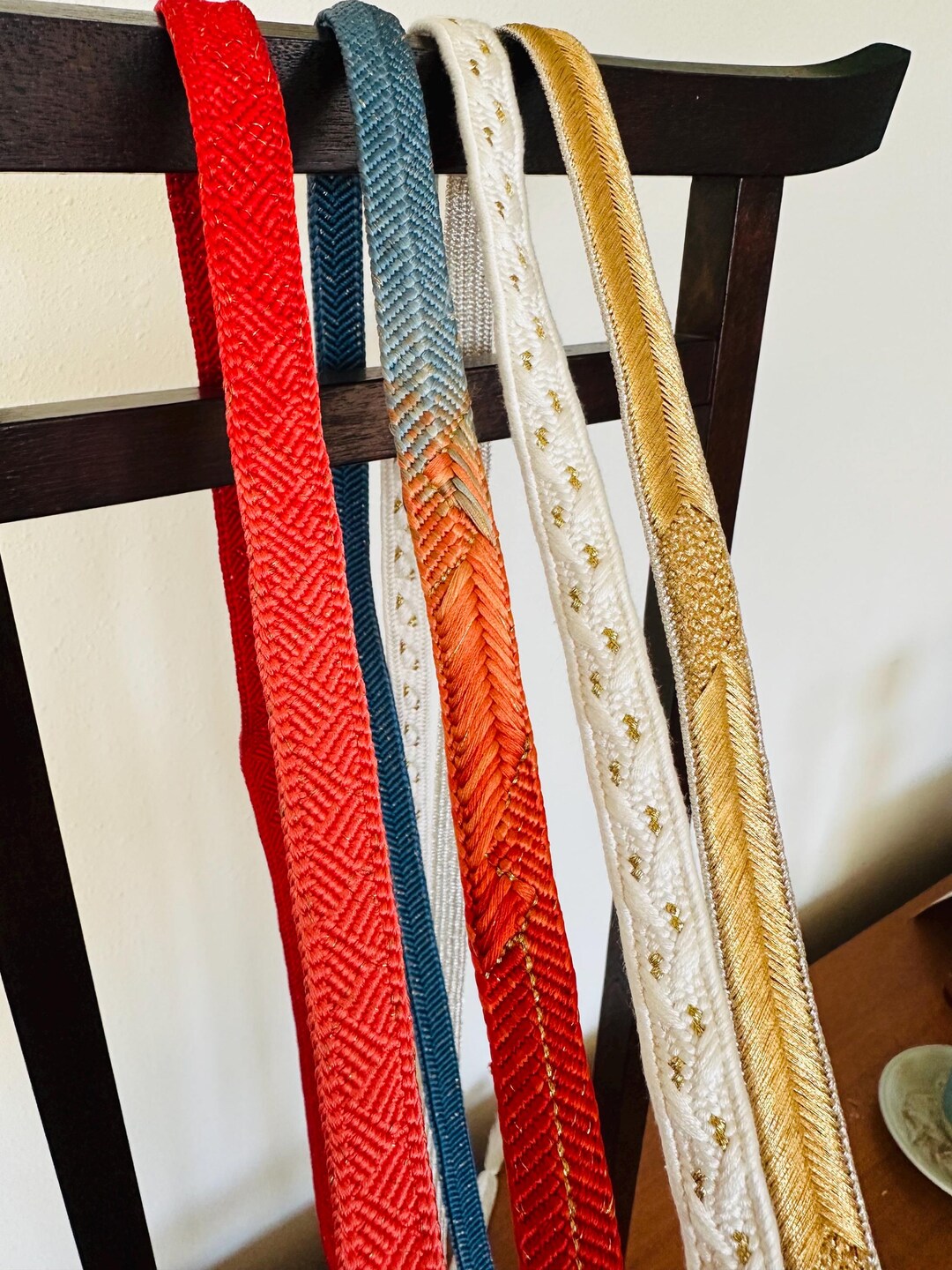Japanese Vintage Obijime Strings Kimono Cord SET OF 4 - Etsy
